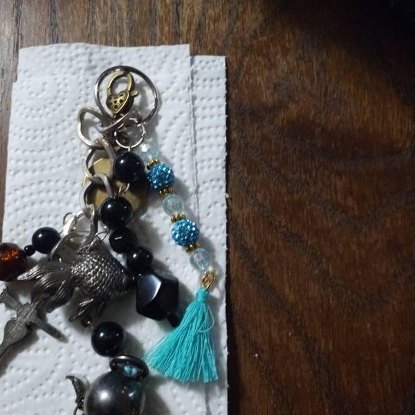 Bead Dangles for Journals Junk Journal Purse Dangles Set of 5 Bead ...