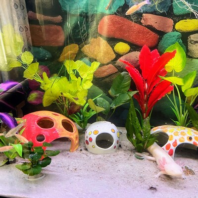 Galaxy Skull Fish Cave MADE TO ORDER Aquarium Decor Small Fish Tank ...