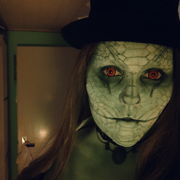 Snake Scales/reptile Forehead, Cheeks and Chin Prosthetic, SFX Makeup ...