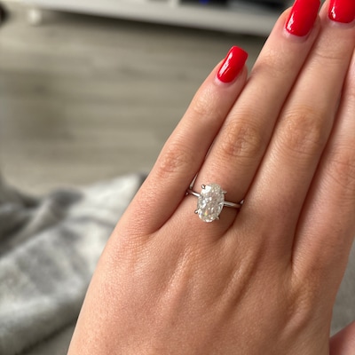 2 Ct Radiant Cut Wedding Set in White Gold , Brilliant Cut Radiant ...