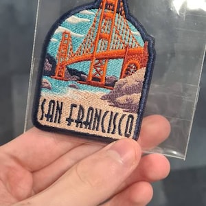 San Francisco Travel Patch Embroidered Iron on Sew on Badge Souvenir ...