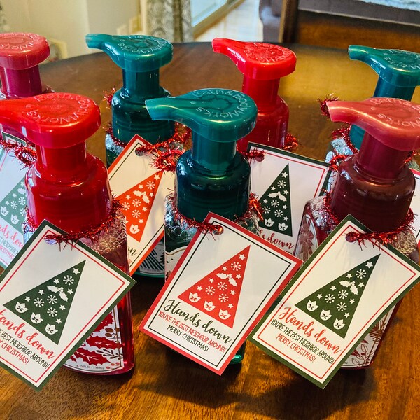 Christmas Hands Down You Are the Best Teacher/nurse/neighbor Tags ...