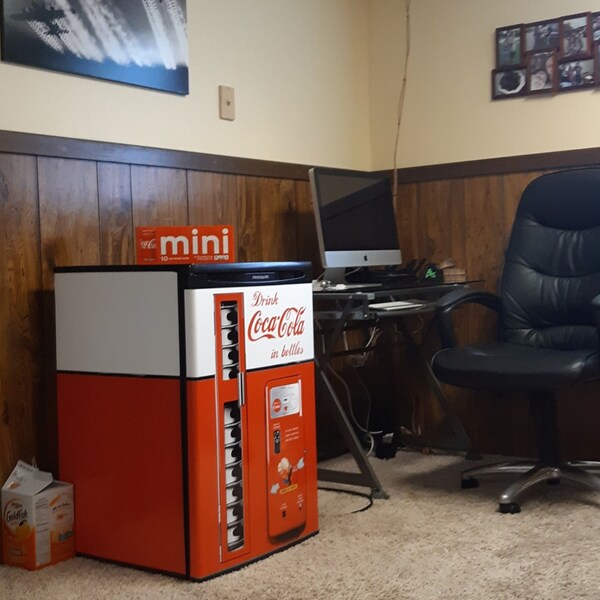 Vintage Fridge Decal Peel Stick, Fridge Wrap Vinyl, Coca Cola Fridge ...