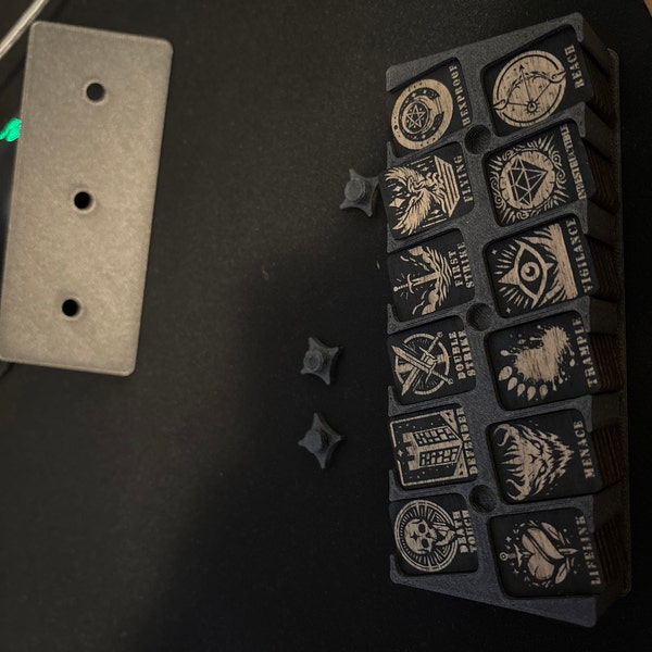 Wooden Ability Counter Set Compatible With Magic (MTG) - Laser Engraved ...