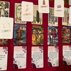 FORTUNE TELLING 120 Card Deckprophecies the Fortune Teller's Oracle ...