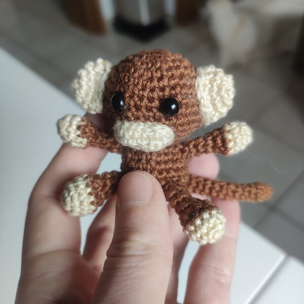 Mini Monkey Crochet Pattern | Amigurumi PDF Pattern - Etsy