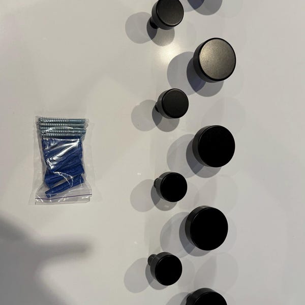 Round Acoustic Panel Hook, Black Coat Hooks for Acoustic Panel, Aku ...