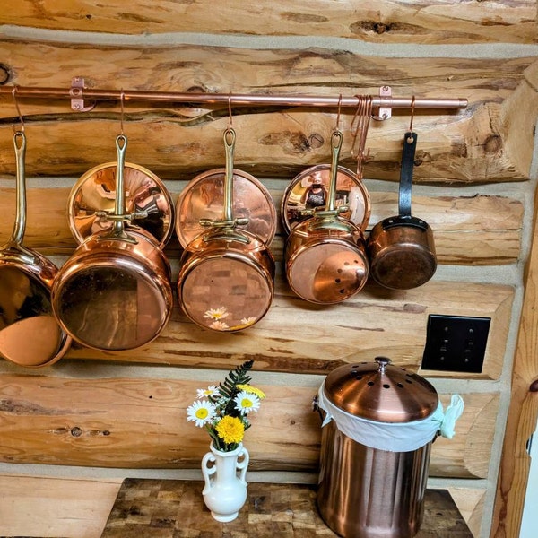 Copper Pot Rail, Copper Pot Rack - Etsy