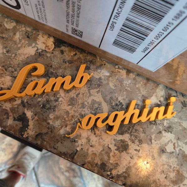 3d Printed Lamborghini Emblem - Etsy
