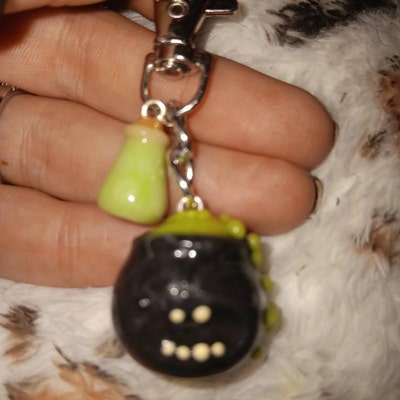 UFO Cow Keychain Handmade Polymer Clay Figurine - Etsy
