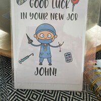 Personalised New Job Card Nurse Card Doctor Card NHS Worker - Etsy UK