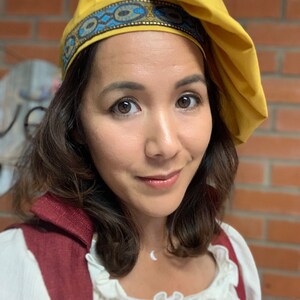 Medieval Caul Light Mint Green Muffin Cap Hat Renaissance - Etsy