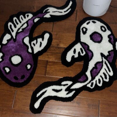 Koi Yin Yang Fish Rug Custom Asian Tufted Rug Fluffy & Soft Tufting - Etsy