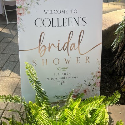 Couples Shower Sign, Wedding Welcome Sign, Bridal Shower Sign, Couples ...