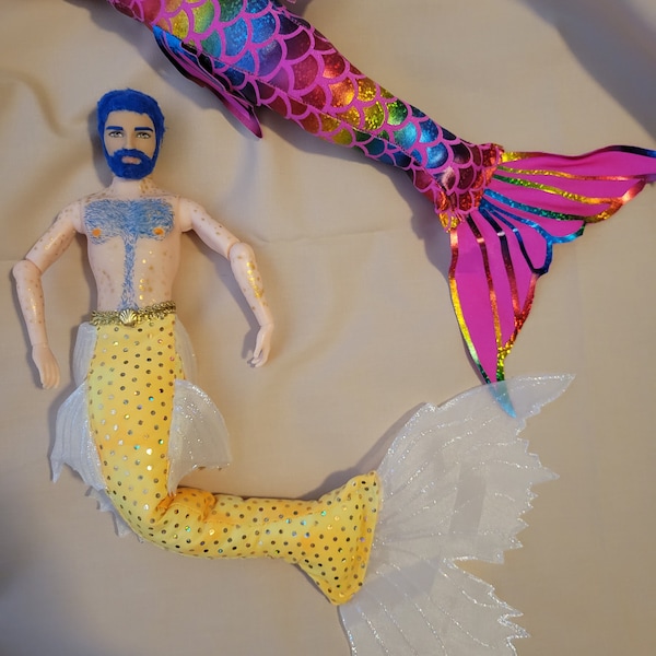 PDF Pattern | Merman Tail Sewing Pattern for 12" Fashion Dolls | Tiny ...