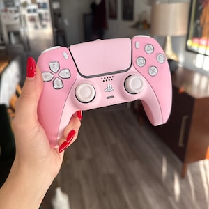 Custom Pastel and Baby Pink Themed Playstation 5 PS5 Dualsense Wireless ...