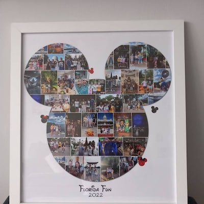 Disney World Skyline Photo Collage Wall Art Home Decor Digital ...