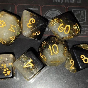 Light and Shadow Dice Set Dnd Polyhedral Dice D&D Dice - Etsy