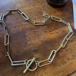 Vintage Bar Chain Skinny Twist Bar Chain Brass Ox Bar Chain | Etsy