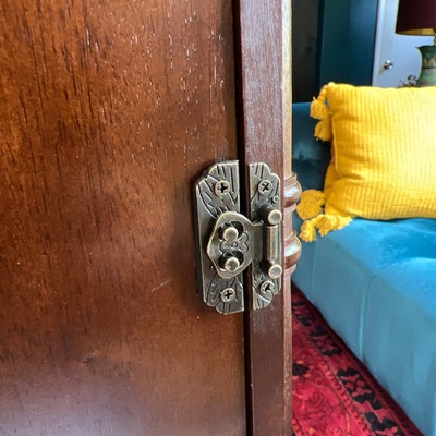 25mmx48mm Antique Brass Lock Latch Small Box Hardware Jewelry Box Latch ...