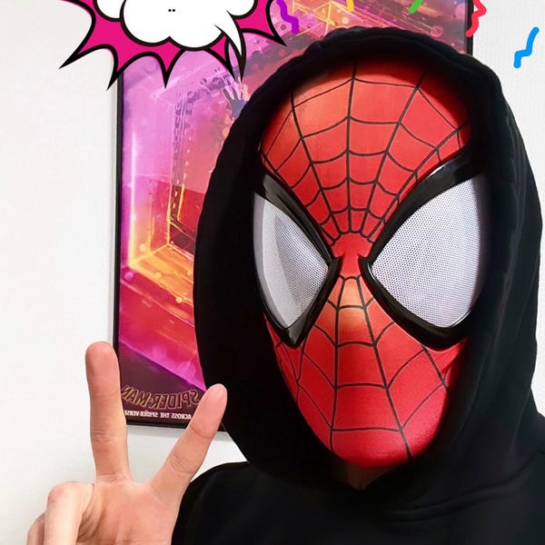Spider Man 2 Black Mask, Amazing Spider Man, Cosplay, Halloween Gift ...