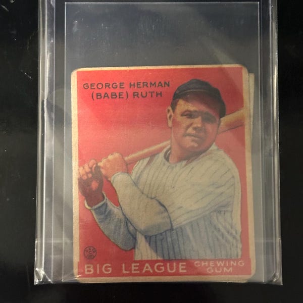 Babe Ruth 1921 American Caramel Series E121 Baseball Card – Hand-aged ...