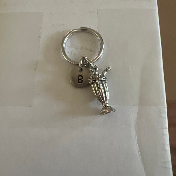 Stop Sign Keychain VERY SMALL Stop Sign Keyring Initial Keychain ...