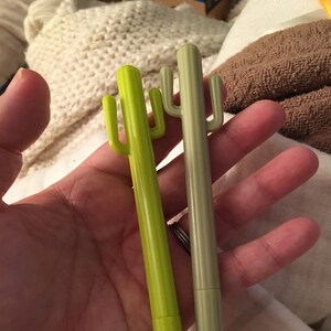 Cactus Gel Pen, Succulent Cacti Pen, Kawaii Black Ink Pen, Kawaii ...