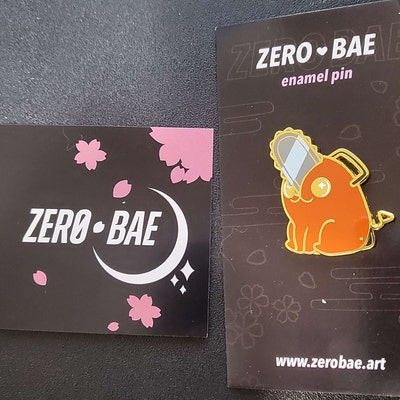 CSM Dog Chain Saw Enamel Pin - Etsy