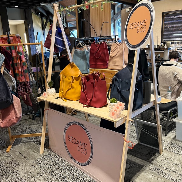 A Frame Display Stand 190cm H X 130cm W X 100cm D With Plywood Shelf ...