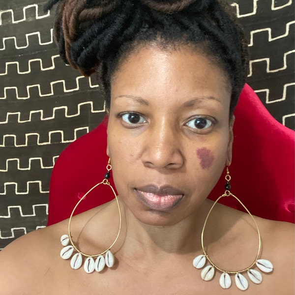 African Cowrie Shell Rings Tribal Rings African Jewelry Adjustable ...