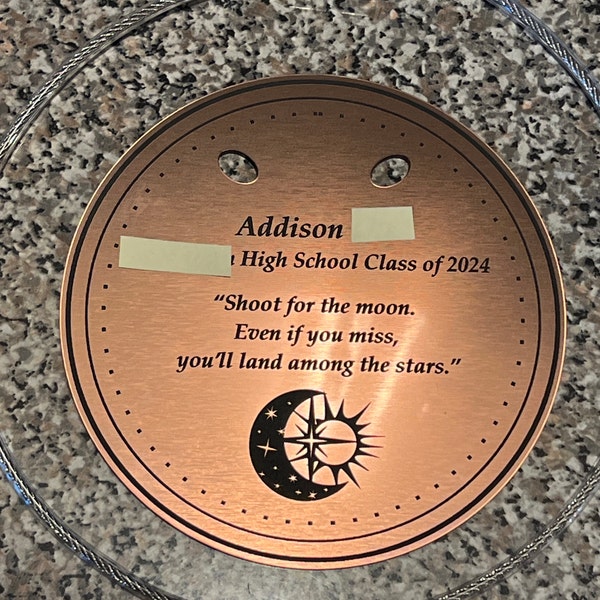 Personalized Tree Tag for a Large Tree, Big Tree Plaque, Memorial Tree ...