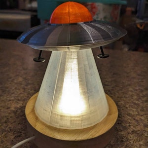 Retro Futuristic Rocket Space Ship / Spaceship LED Lamp Free - Etsy