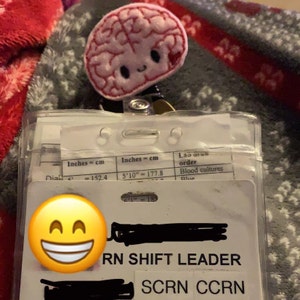 Brain Badge Reel, Brain Badge Holder, Brain Badge Clip, Brain ID Badge ...