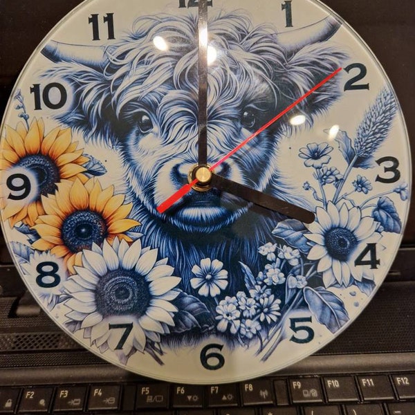 Digital Clock PNG, Sublimation Design, Printable Wall Clock ...