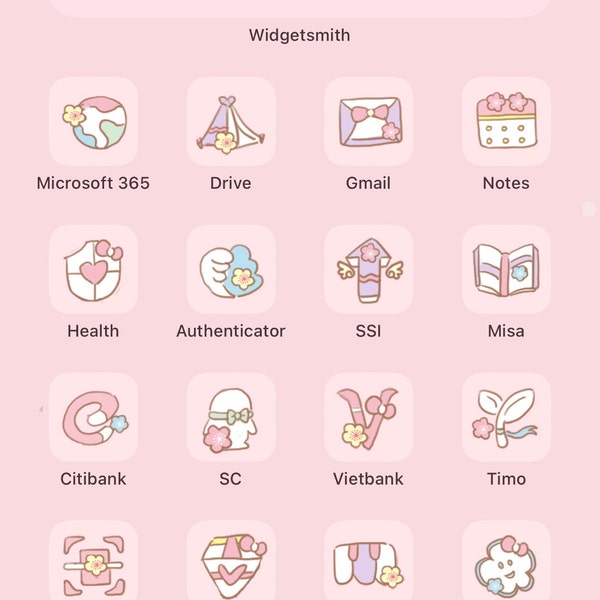 100 Cute Kawaii Cat Ios Icons Pack, iPhone Theme, App, Icons, Ipad ...
