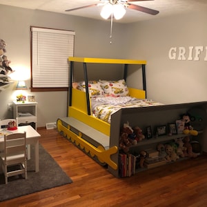 Full Size Bulldozer Bed PLANS plans Only, Create a Construction Themed ...