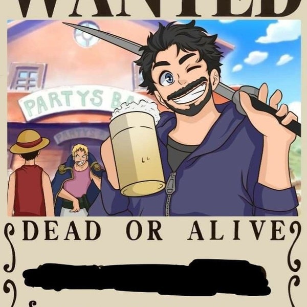 Custom One Piece Inspired Wanted Poster - Etsy