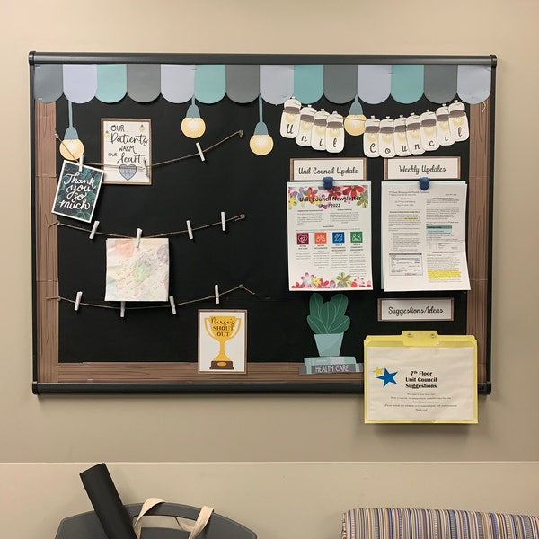 Coffee Shop Farmhouse Classroom Bulletin Board Kit, Printable Labels ...