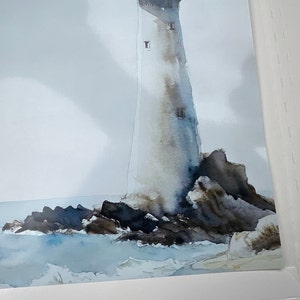 French Coastal Wildflower Meadow Watercolor Painting Hills, Blooming ...