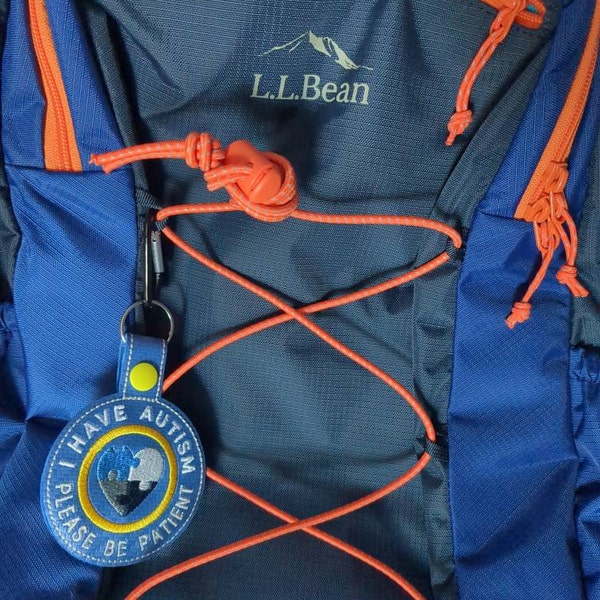 Autism Awareness, Autism Bag Tag, Autism Alert for Backpack, Autism Tag ...