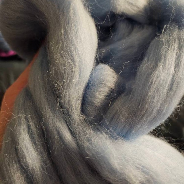 Merino Wool Roving 4oz - 22.5 Micron, 20 Blue and Violet Colors ...
