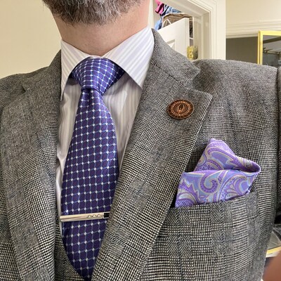 Star Trek Klingon Silver Tri Foil Logo Large Pin TNG Cosplay Uniform ...