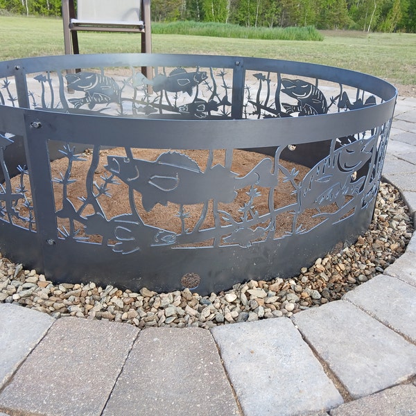 Moose Fire Pit Ring, 16 Tall, Heavy Duty, Gift for Nature Lover, Moose ...