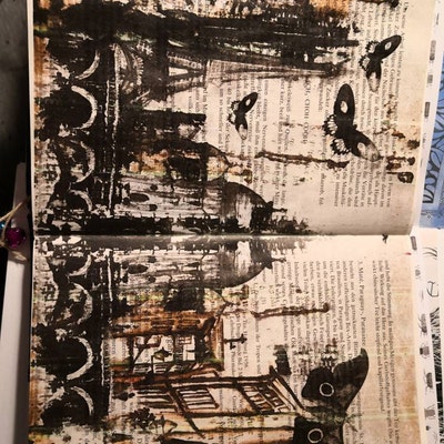 Urban Sketch Junk Journal Kit, Urban Mirror Digital Printable Junk ...