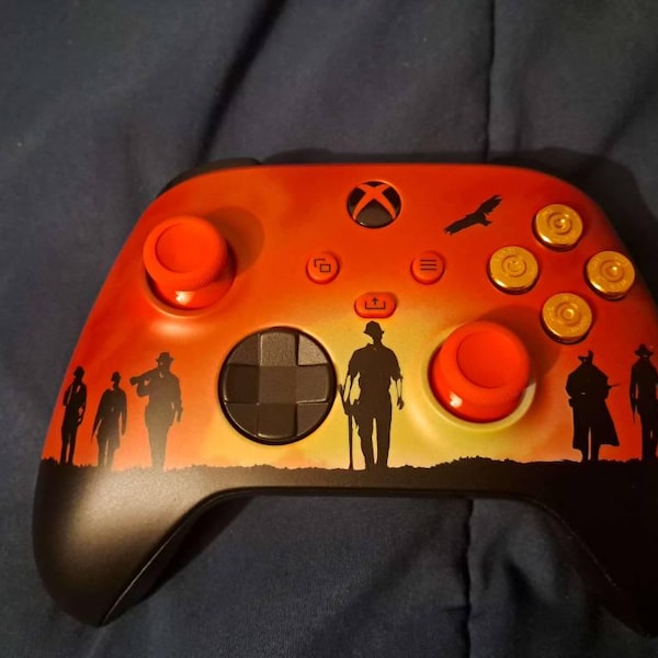 Custom Painted Controller, Western Sunset RDR2 Themed, for Xbox - Etsy