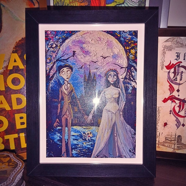 Corpse Bride Canvas Art: Starry Night Inspired Nursery Decor - Etsy