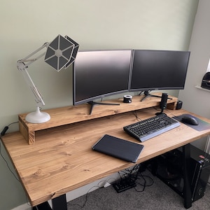 Bespoke Rustic Gaming Desk With A Frame Industrial Legs - Etsy UK