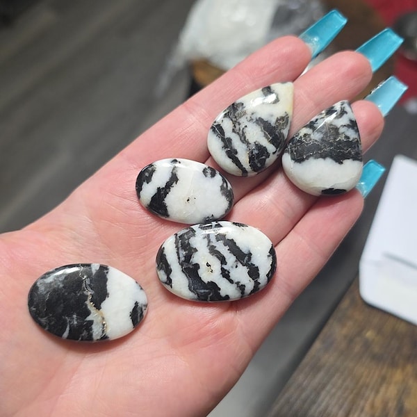15 Pcs Lot of Thunder Agate Ring Size Cabochon-thunder Agate Jewelry ...