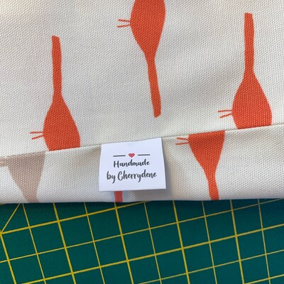 Custom White Fabric Clothing Labels Product Tags Handmade Items ...